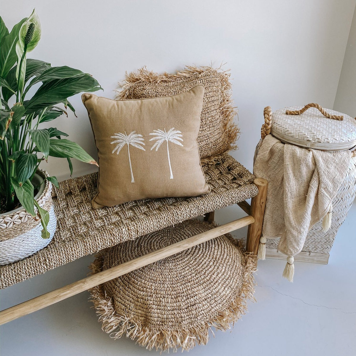 Arlie Double Palm Cushion — kokonuts living